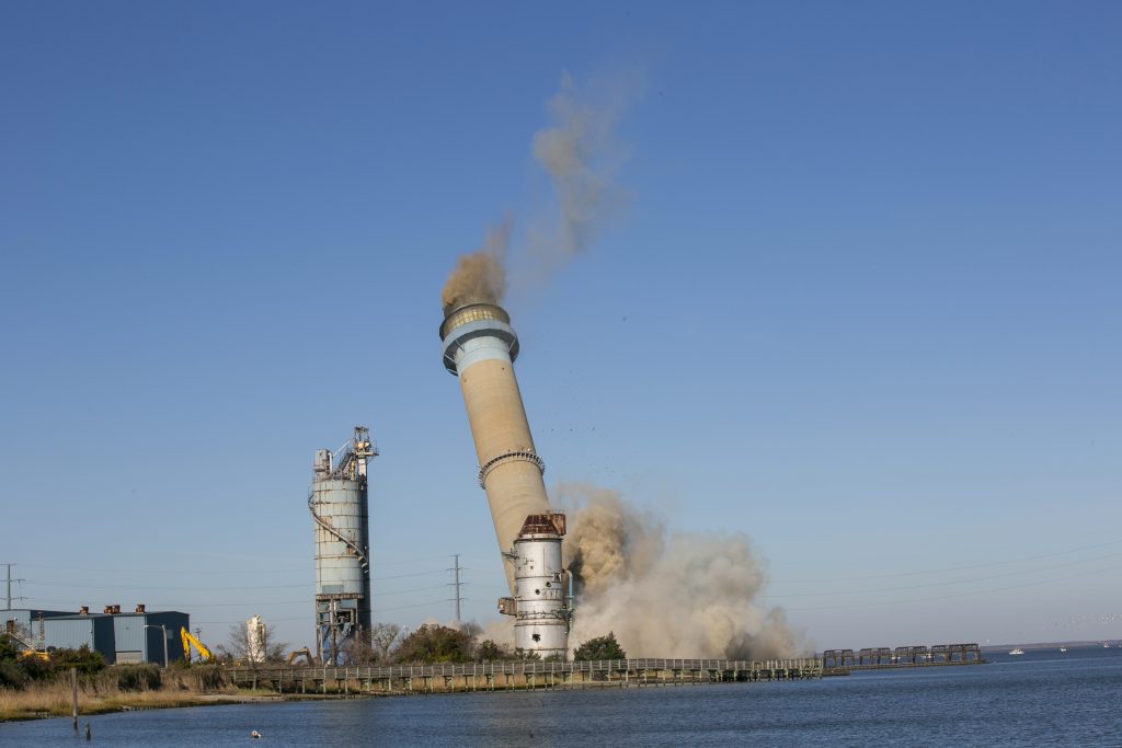 Former coal-fired power plant razed to make way for offshore wind ...